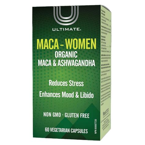 Ultimate Maca Women Organic Ashwagandha And Maca Supplement Capsules