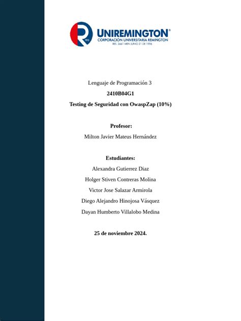 Testing De Seguridad Con Owaspzap Pdf Pruebas De Software Software