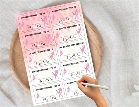 Whats Your Swiftie Name Poster Song Title Swiftie Party Games Taylor
