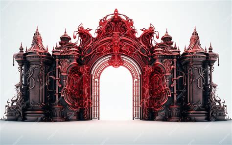 Premium Photo | Noise Gate on a White Background