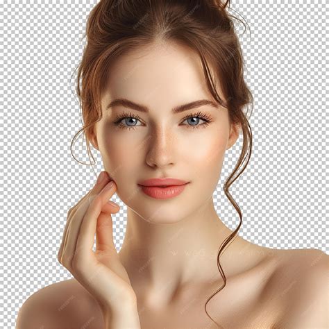 A Model With A Red Lip And A Blue Eye Premium Ai Generated Psd