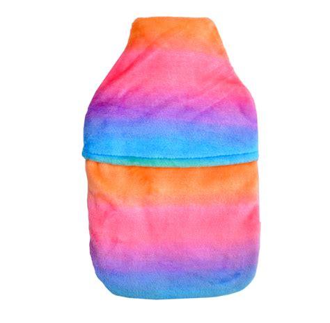 Gradient Rainbow Plush Cuddlesoft Fleece 2l Hot Water Bottle Heat Treats