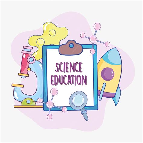 Premium Vector Science Education Clipboard