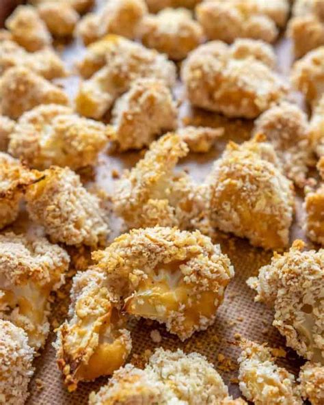Baked Breaded Cauliflower Sarahs Vegan Kitchen