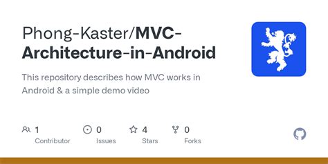 GitHub Phong Kaster MVC Architecture In Android This Repository Describes How MVC Works In