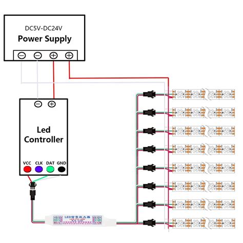 Mini Ttl Spi Signal Amplifier Repeater For Ws B Led Strips