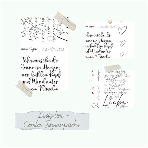 Stamp Set Designline Carolas Segenssprüche Cd Stt 1019