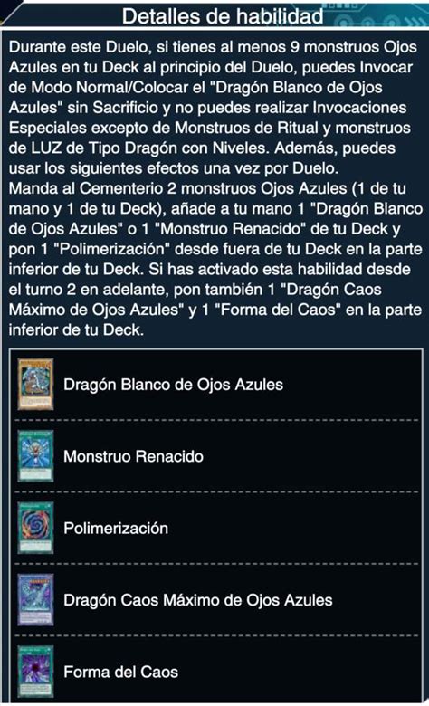 Deck Blue Eyes Yugioh Duel Links Amino