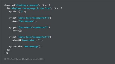 Test Driven Development In Vue With Cypress PPT