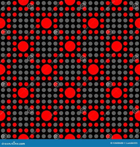 Seamless Geometric Polka Dot Pattern Stock Vector Illustration Of