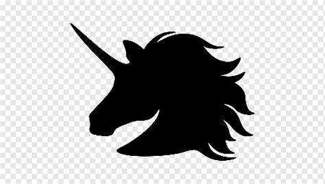 Silueta De Unicornio Unicornio Perro Como Mamífero Cabeza Personaje