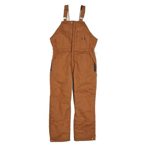 Dickies Mens Brown Duck Insulated Duck Bib Overall By Dickies At Fleet