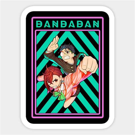 Okarun Momo Rect I Sticker Stickers Custom Stickers Funny Stickers