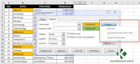 Cara Menggunakan Fitur Find Dan Replace Excel Bagian 2