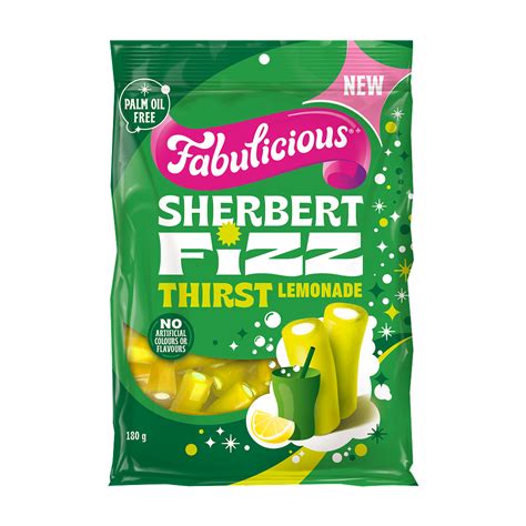 Fabulicious Thirst Lemonade Sherbert Fizz 180g Rj S