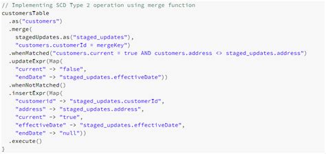 Explain Slowly Changing Data Type 2 Operation In Databricks