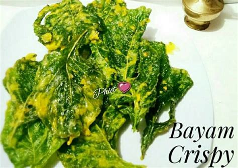 Resep Bayam Crispy Oleh Tri Astuti Phiet Cookpad