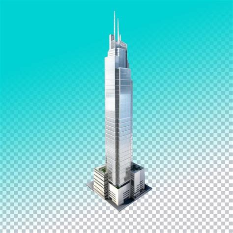 Premium Psd 3d Building Png