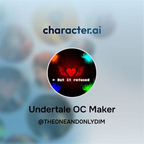 Chat With Undertale Oc Maker Characterai Ai Chat Reimaginedyour Words Your World
