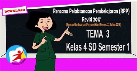 RPP Tematik Kelas SD Tema Kurikulum Revisi Semester Pedia Pendidikan