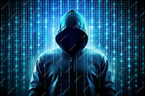 Premium Photo Hacker Silhouette And Digital Binary Code Dark Web Threat