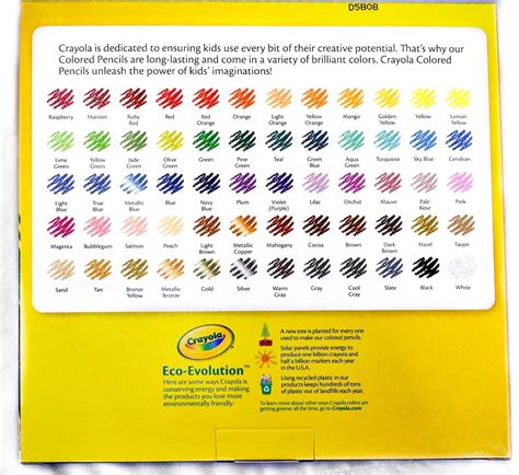 List Of Every Crayola Crayon Color Names