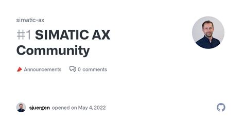 SIMATIC AX Community Simatic Ax Discussion GitHub