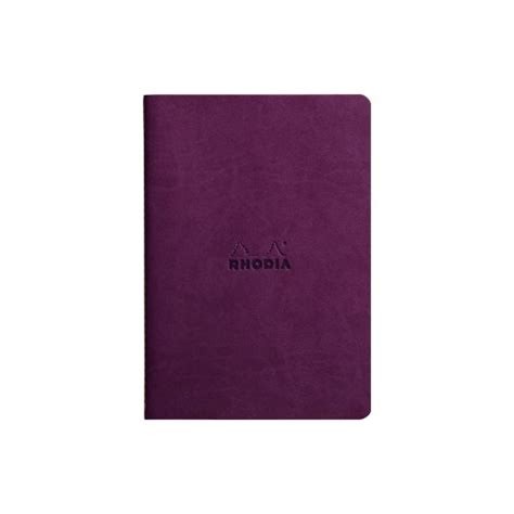 Carnet piqué Rhodiarama format A5 64 pages ligné violet
