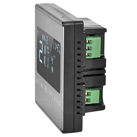 2 In 1 Fan Coil Thermostat Touch Intelligent Digit Vicedeal