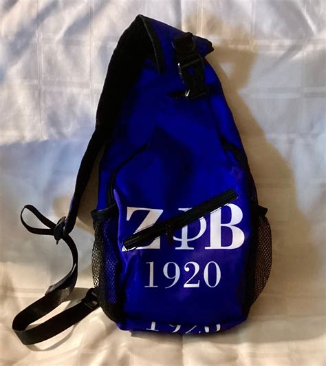 Zeta Phi Beta Sorority Logo Sling Bag Shoulder Crossbody Backpack Etsy