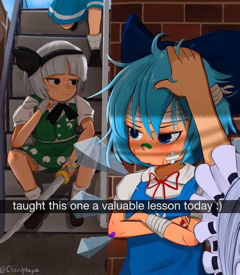 Konpaku Youmu Cirno Saigyouji Yuyuko And Daiyousei Touhou Drawn By Cloudykeyz Danbooru