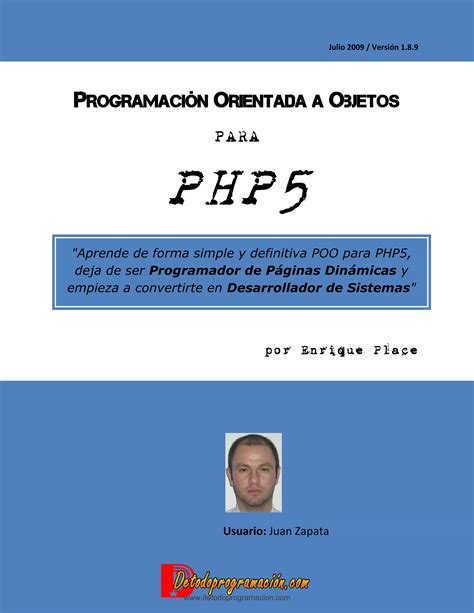 programación orientada a objetos para php5 pdf