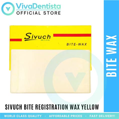 Sivuch Bite Wax Yellow 250g Bite Registration Wax Vivadentista Dental