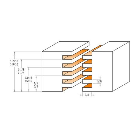 Finger Joint Router Bits 8900616 Industrial Router Bits Cmt
