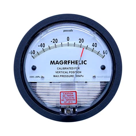 3000pa Digatal Analog Professional Clean Room Differential Pressure