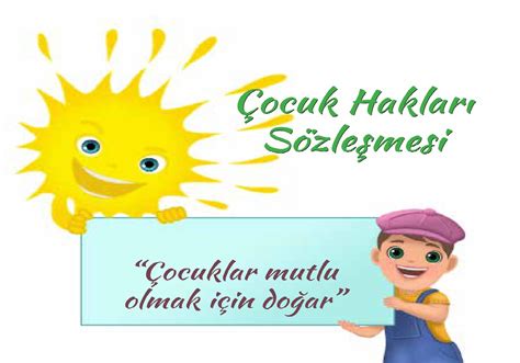 20 Kasim DÜnya Çocuk Haklari GÜnÜ