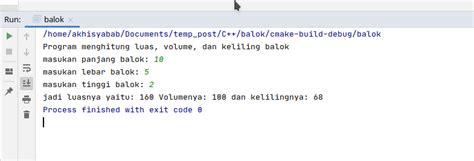 Program Menghitung Luas Volume Dan Keliling Balok Menggunakan C Pesona Informatika