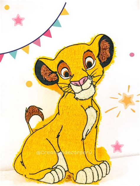Piñata Simba Fiesta De Cumpleaños Infantil Piñatas Diseños De Piñatas