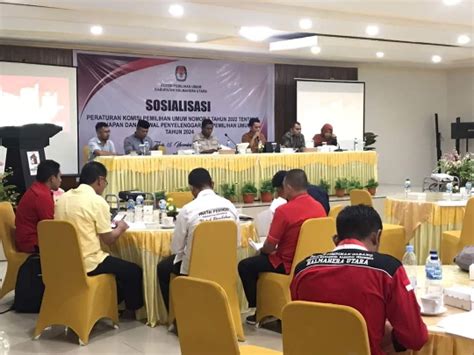 KPU Halut Sosialisasi Tahapan Dan Jadwal Penyelenggaraan Pemilu Tahun