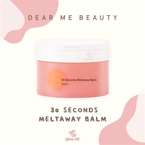 Jual Dear Me Beauty 30 Seconds Meltaway Cleansing Balm Peach Shopee