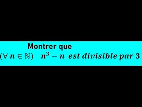 Arithmétique et logique exercice 1 bac s YouTube