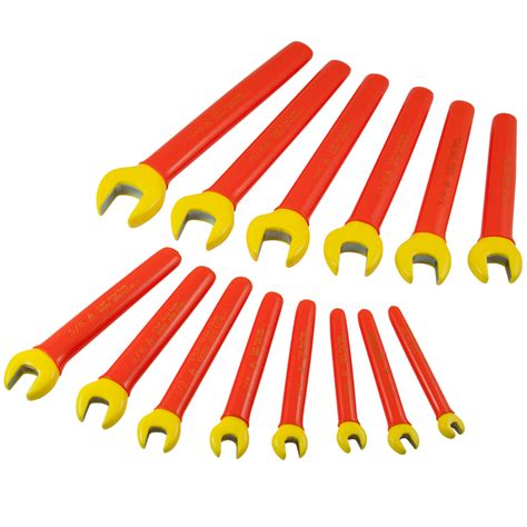 Insulated 14 Piece Sae Open End Wrench Set Gray Tools Online Store