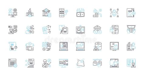 Wealth Growth Linear Icons Set Invest Prosper Growth Abundance