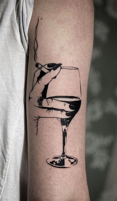 Wine Glass Tattoo Get An InkGet An Ink