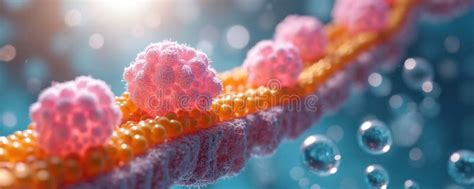 3d Model Of A Protein Molecule Stock Illustration Illustration Of