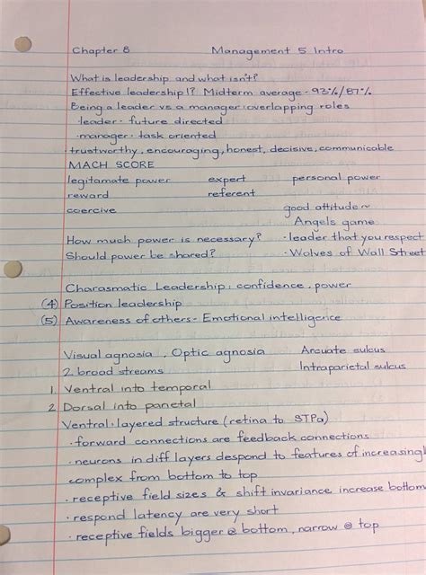 Handwritten Notes To Study