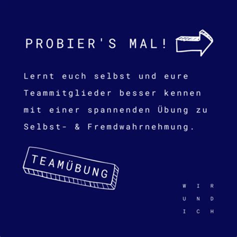 Teamübung Selbst und Fremdwahrnehmung