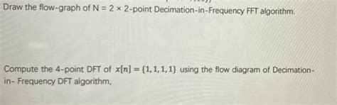 Solved Note It Is Decimation In Time Fft And Its Not
