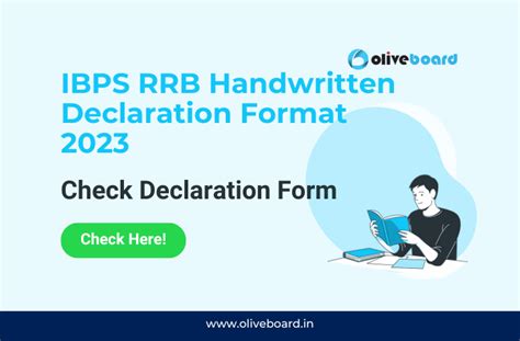 Ibps Rrb Handwritten Declaration Format 2023 Check Declaration Form
