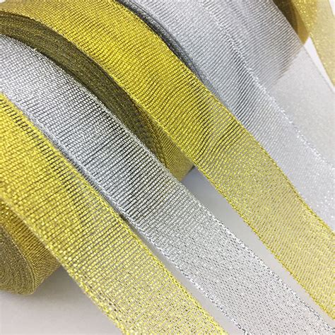 Jual PITA KAIN SATIN GLITTER EMAS PERAK GOLD SILVER PITA KADO HAMPERS